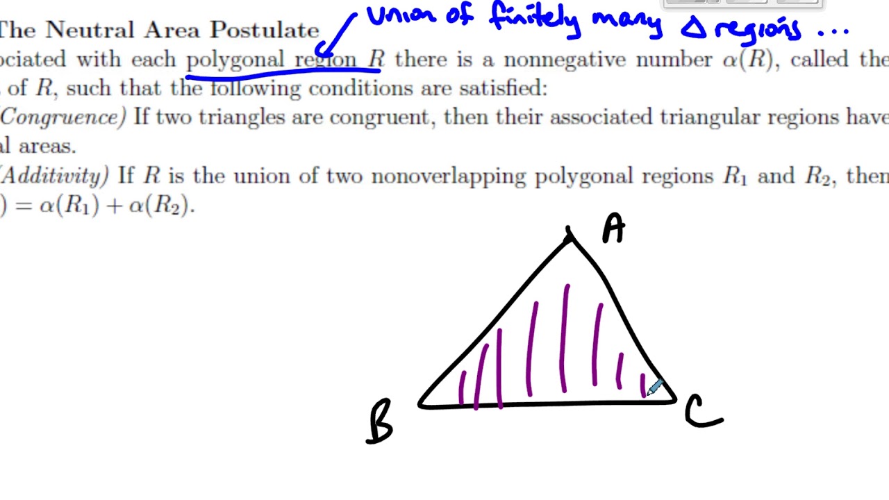 MATH335 Content - Area Definition