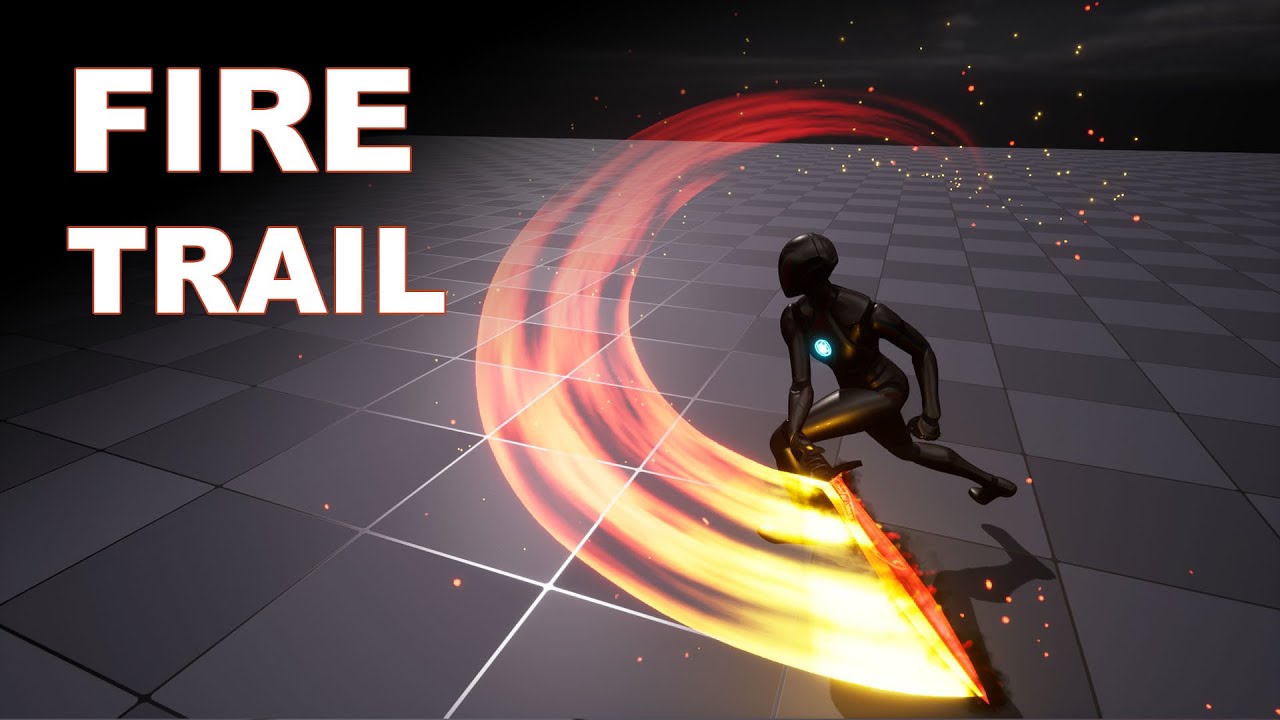 Unreal Engine 5 Niagara Fire Trail
