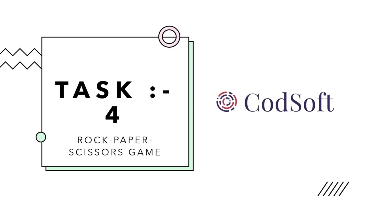 Python Fun: Rock Paper Scissors Game | CodSoft Internship Project
