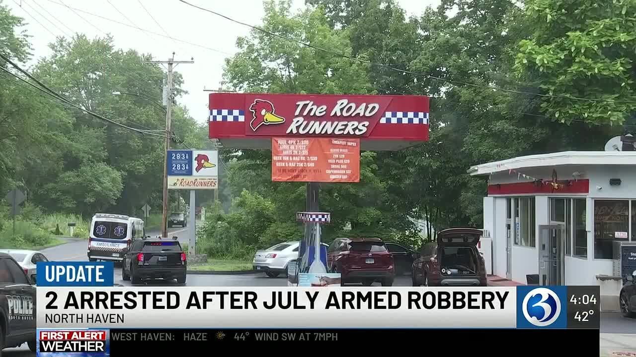 2 charged in connection with North Haven gas station robbery