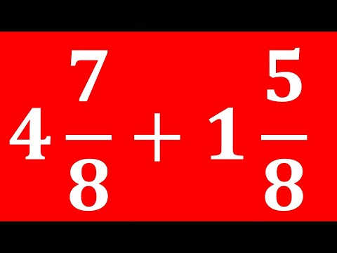 Addition of mixed number with like denominators