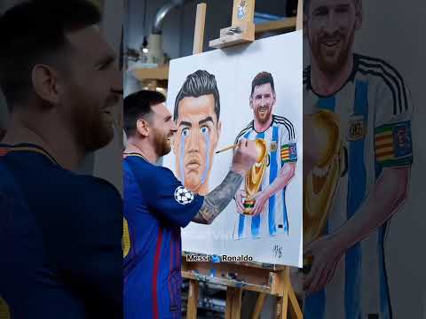 Ronaldo vs Messi Drawing | Epic Football Art Showdown π¨β½