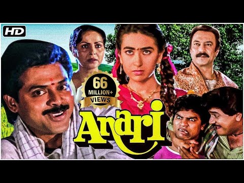Anari | Blockbuster Hindi Movie | Venkatesh | Karishma Kapoor | Johnny Lever | Rakhee | #50million