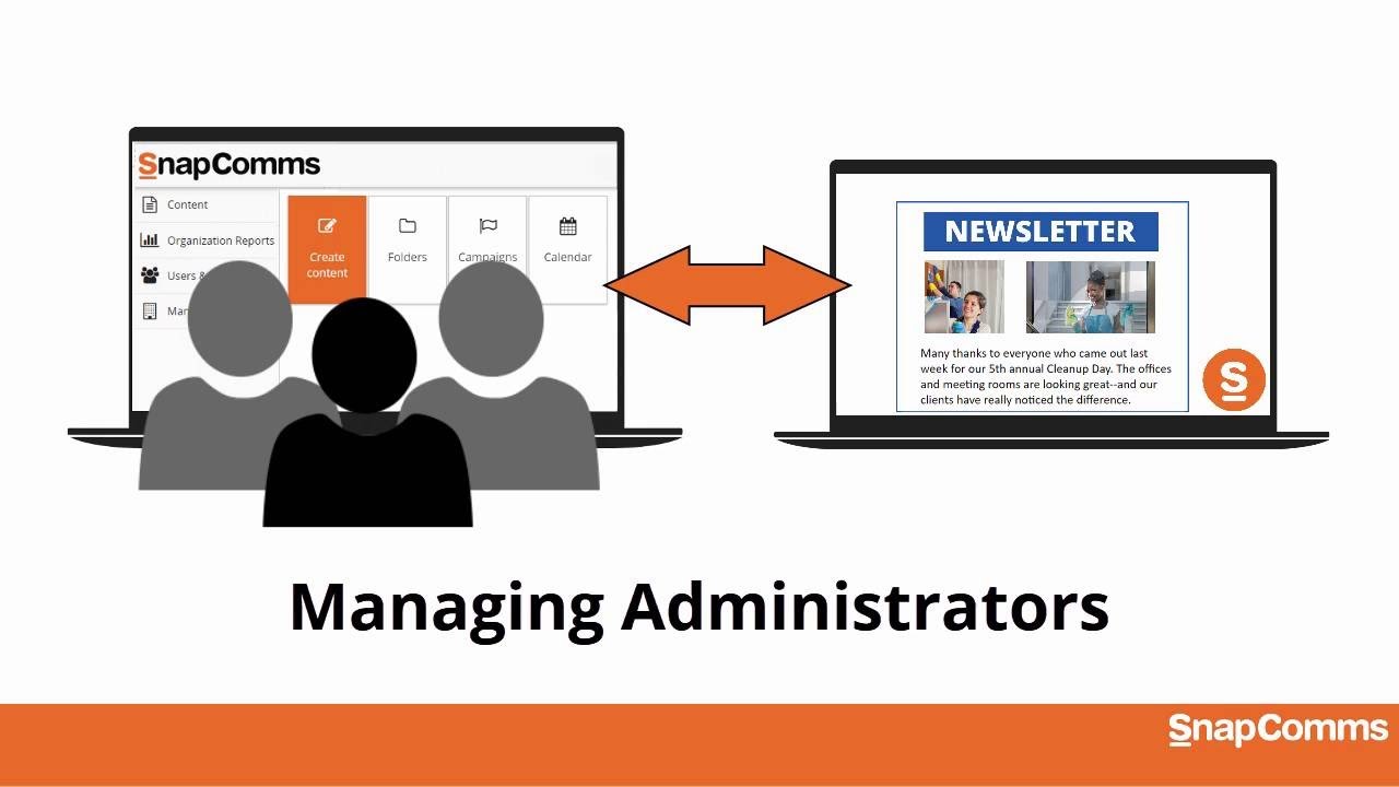 SnapComms Adding Administrators
