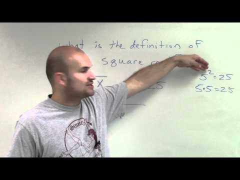 What is the definition of a square root
