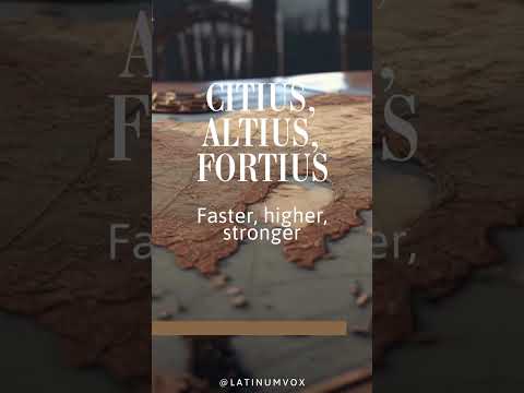 Faster, Higher, Stronger: Citius, Altius, Fortius
