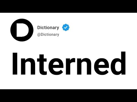 Interned Meaning In English