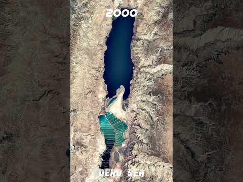 Dead Sea from Space: Satellite Time-Lapse 1984–2020 | #deadsea #lakesinworld #jordan #israel #views