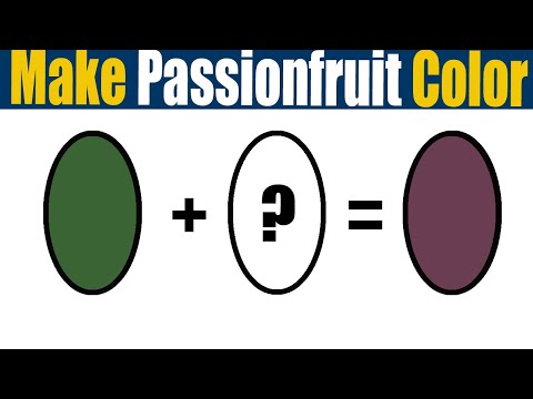 How To Make Passionfruit Color What Color Mixing To Make Passionfruit