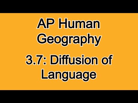 3.7: Language Families, Branches, Dialects, & Diffusion AP Human Geography #education