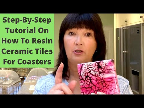 (#100) How To Resin ceramic Tiles For Coasters - Step-By-Step Guide From Start To Finish