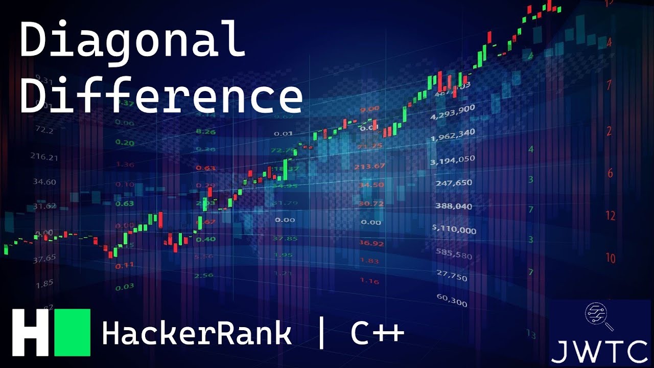 HackerRank C++ Solution – Diagonal Difference