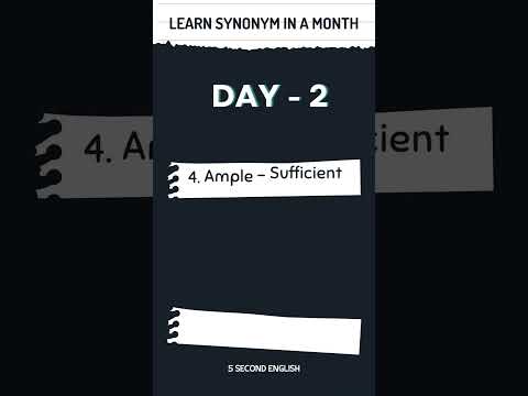Essential Synonym Words | English Vocabulary & Synonym | Day 2#shorts