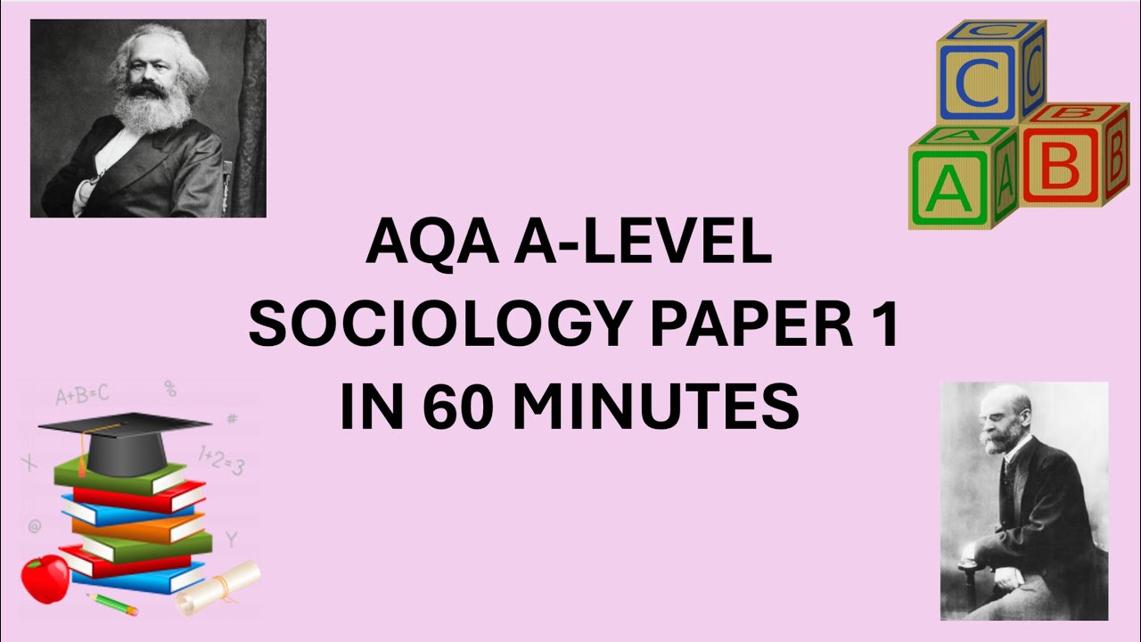 AQA A-Level Sociology Paper 1(Education) in 60 minutes