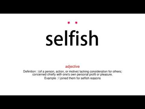 How to pronounce selfish - Vocab Today