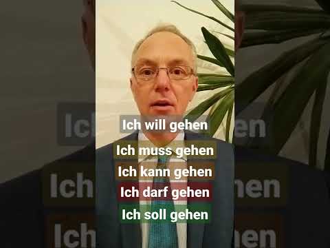 ich will, muss, kann, darf, soll gehen, Modalverben, Konjugation, können, müssen, dürfen, kann, kann