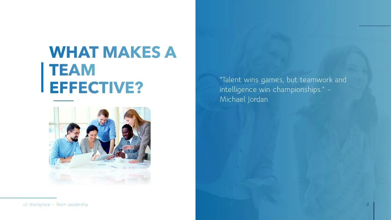 Roadmap for Building Effective Work Teams Online Management Training from i2i Workplace