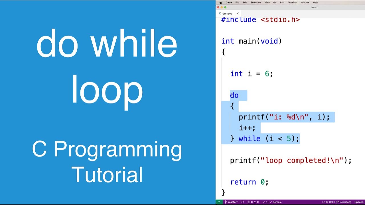 do while loop | C Programming Tutorial