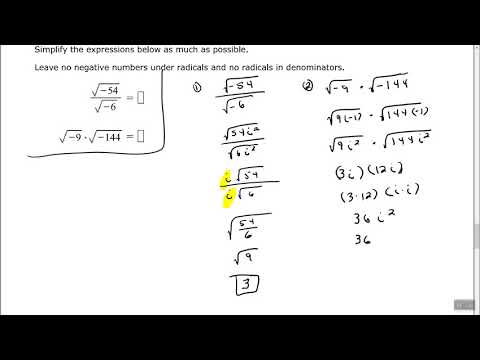 Simplifying a product and quotient involving square roots of negative numbers