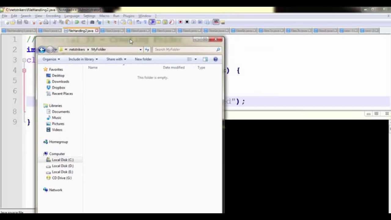 Java Programming Tutorial 33 - Creating folder in Java