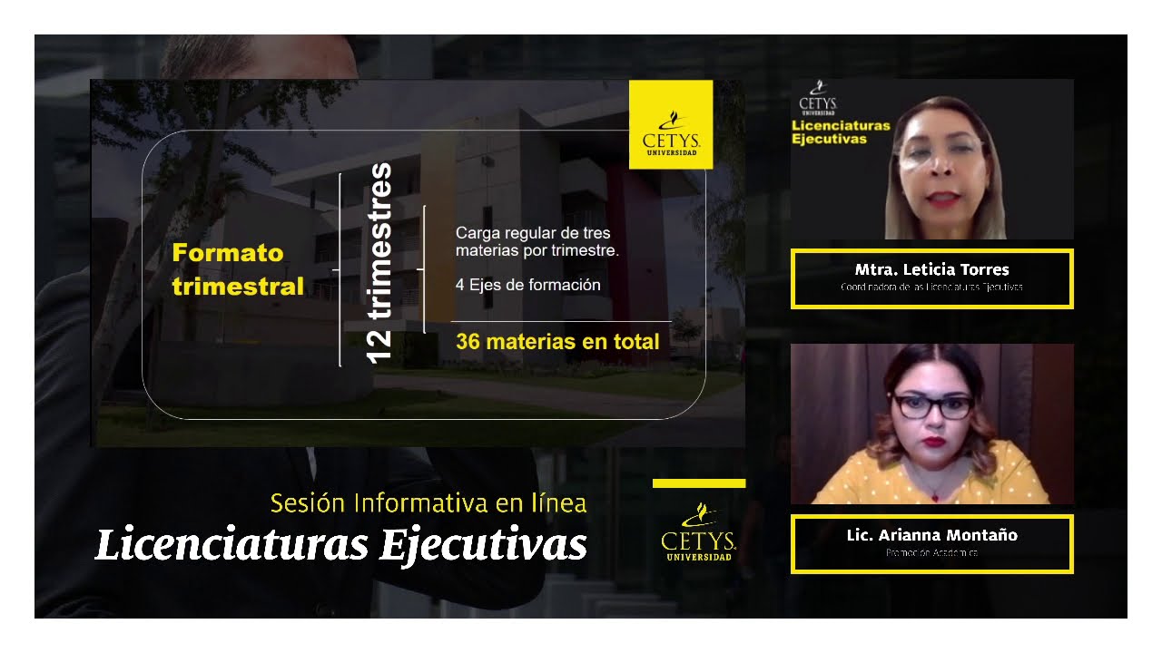 Sesión Informativa: Licenciaturas Ejecutivas