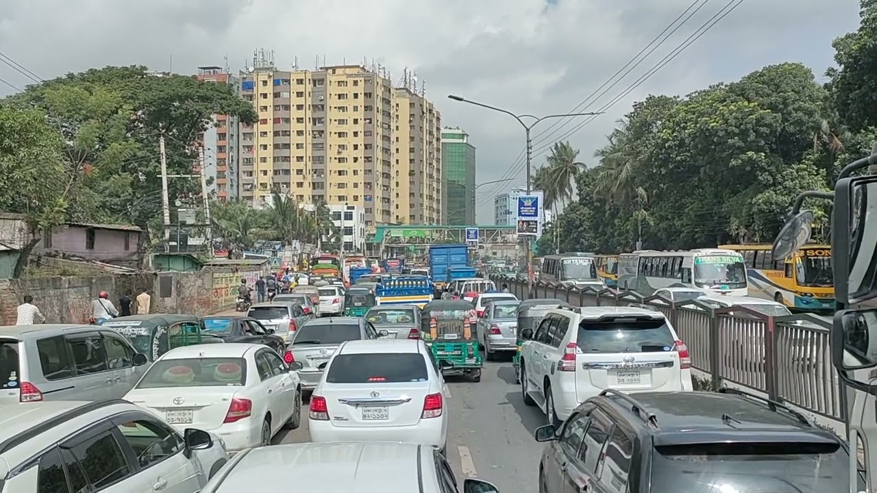 Dhaka City kollanpur Traffic jam l Royalty Free l Stock Footage | no Copyright Videos l free  Video