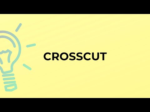 What is the meaning of the word CROSSCUT?