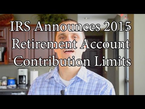 IRS Announces 2015 Retirement Account Contribution Limits