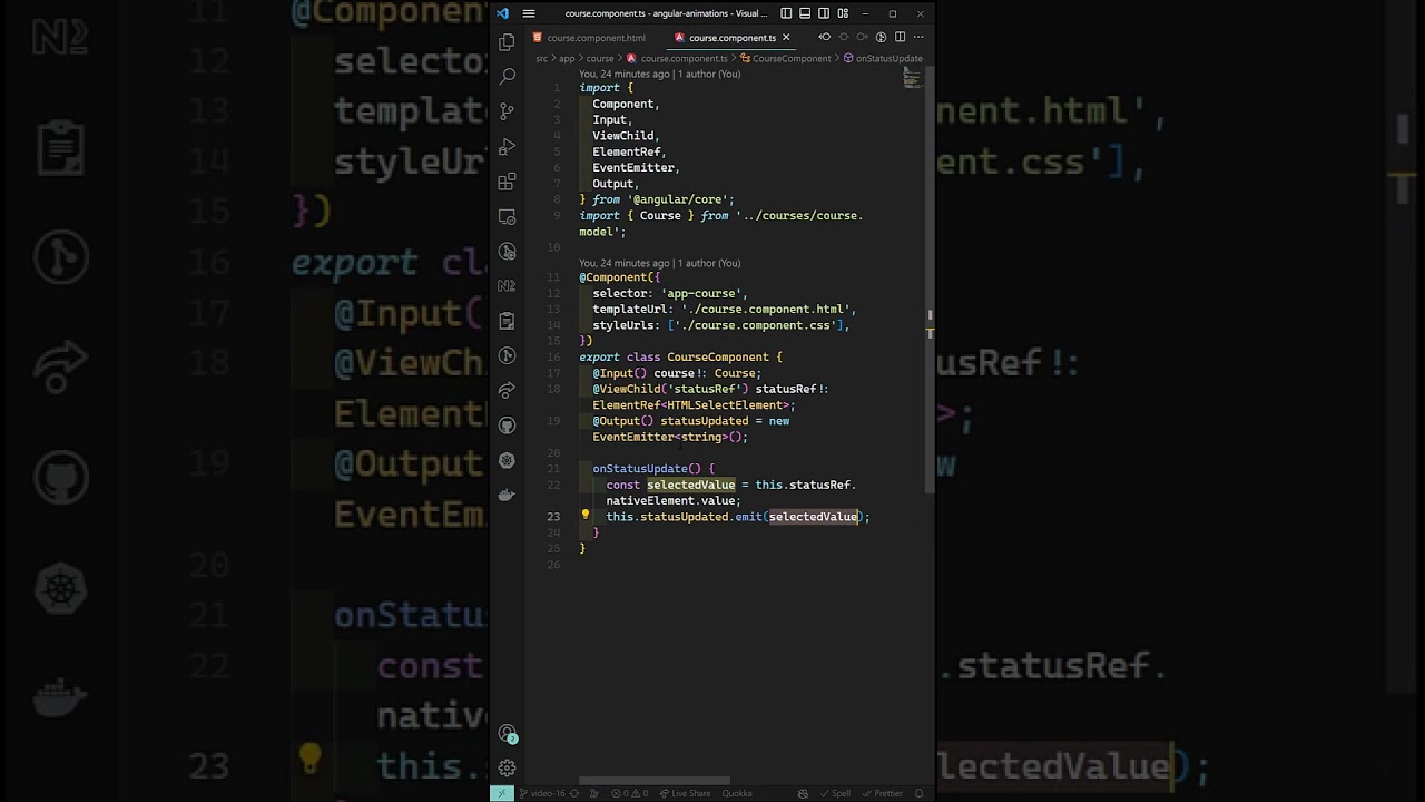 Output Event Emitter Send data to parent Component #angular #leelawebdev - Angular16