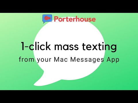 Porterhouse: One-click mass texting using your Mac Messages App (short demo)