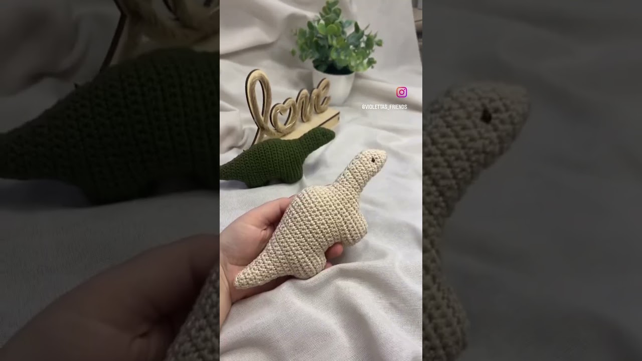 Dino Pattern, Crochet Pattern, Easy to follow, Link below