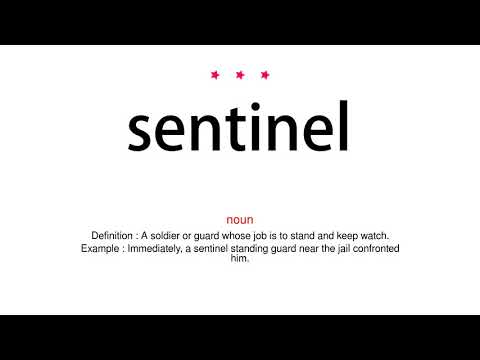 How to pronounce sentinel - Vocab Today