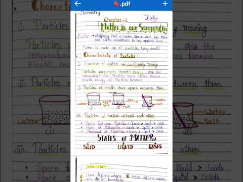 Class 9th science chapter 1 notes chemistry handwritten notes