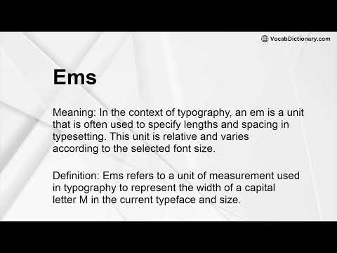Ems Meaning