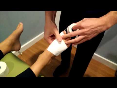 How to tape the big toe (MTP joint)