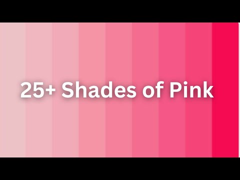 25+ Shades of Pink Color with Name #colors