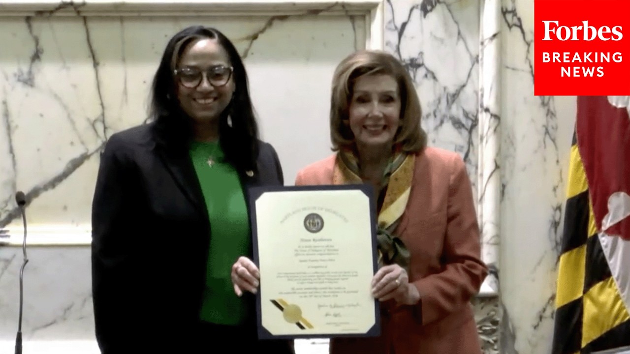 Maryland House Of Delegates Honors Nancy Pelosi's 'Inspirational Leadership'