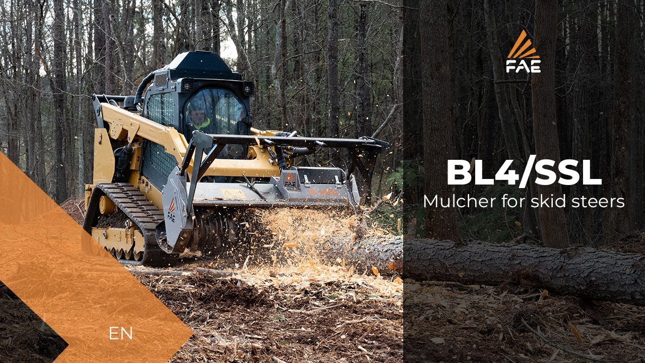 The new FAE BL4/SSL Forestry Mulcher For Skid Steers Redefines All Productivity Standards