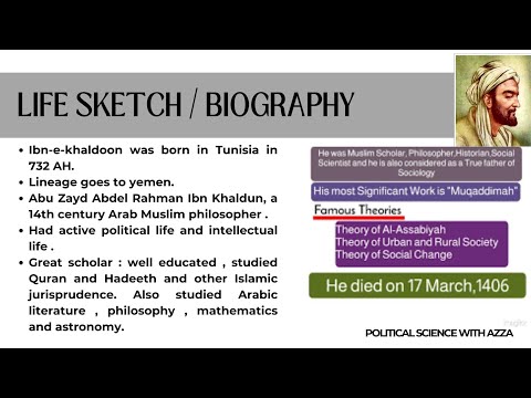 IBN KHALDOON| theory of Assabiya| Muqaddimah| Short notes | Muslim Philosophy
