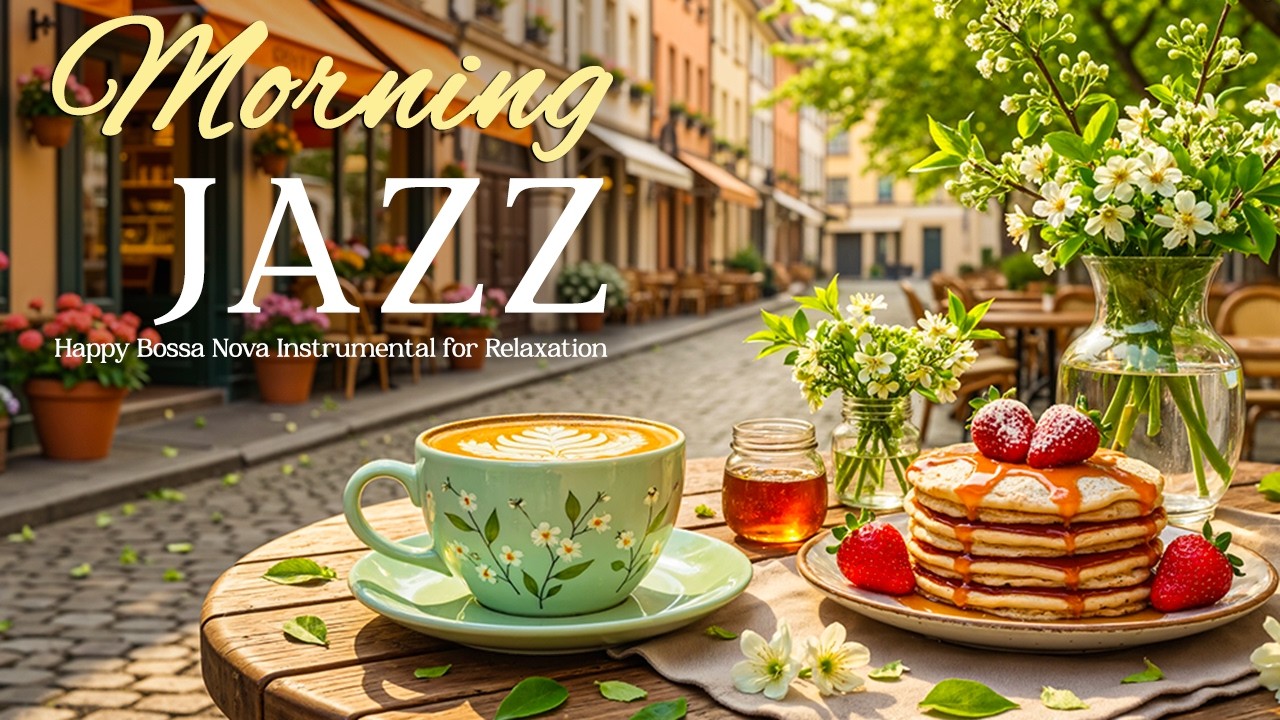 [ Morning April Jazz Music ] ☕🌿 Happy Bossa Nova Instrumental for Relaxation, Studying, Working