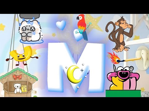 Words that start with letter M for toddlers | words that start with M | M for words