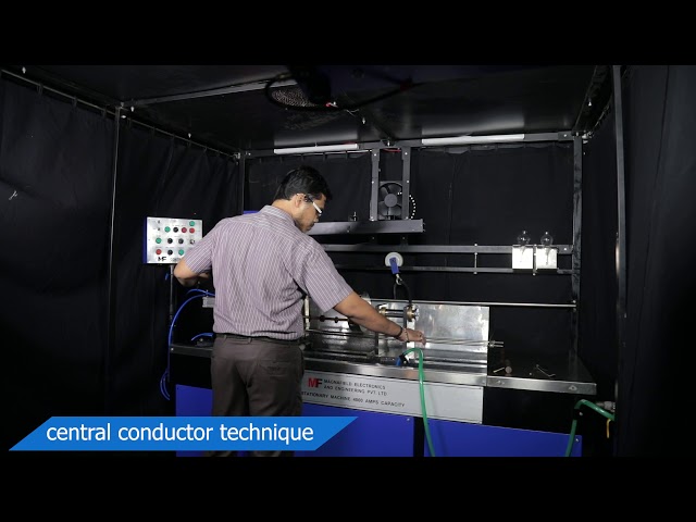 Magnetic Particle Testing Equipment - MPI Bench Type Stationary Machine ...