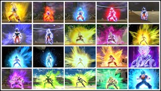 DBXV2 ALL CHARACTERS AURA SHOWCASE at Dragon Ball Xenoverse 2 Nexus ...
