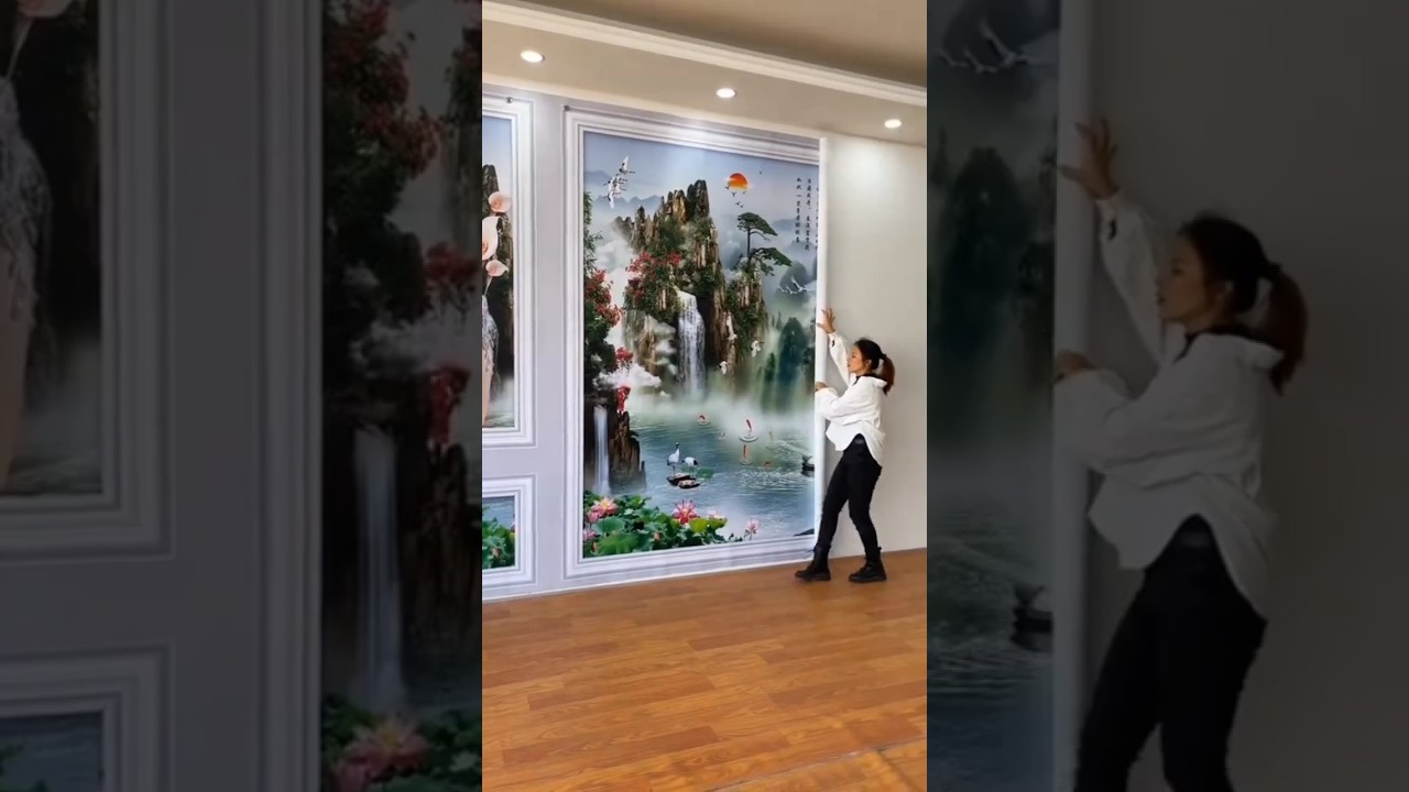 wallpaper dinding 3D bisa custom motif #perabotrumah #racunshopee #shopeehaul