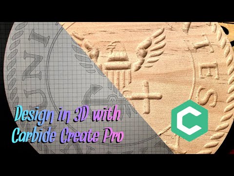 Design and Program This 3D US Navy Seal With Carbide Create Pro