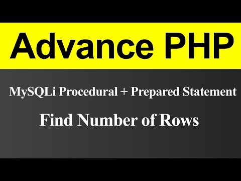 Learn Find Number of Rows using MySQLi Procedural with Prepared Statement in PHP Hindi - Mind Luster