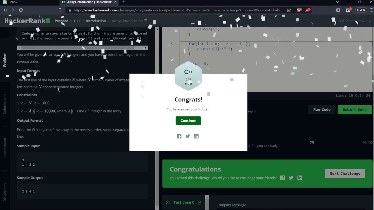 C++ Coding Quest: Mastering HackerRank Challenges - 03