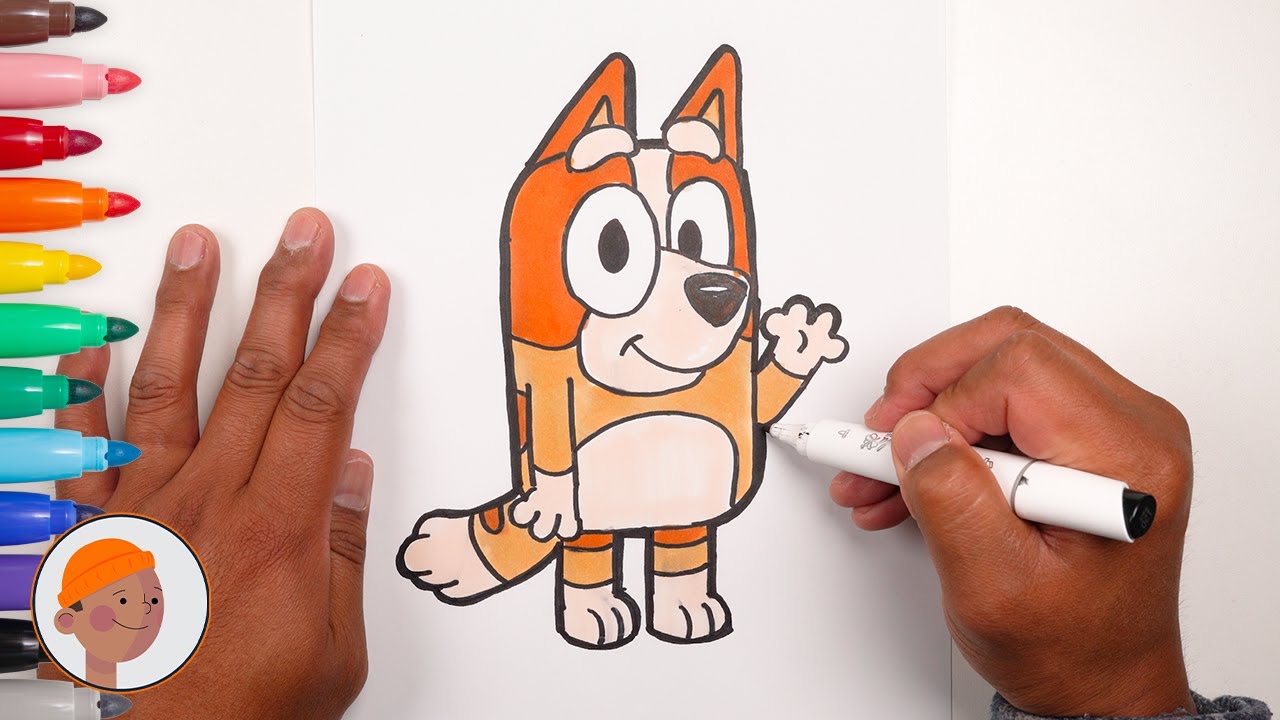 How To Draw Bingo from Bluey