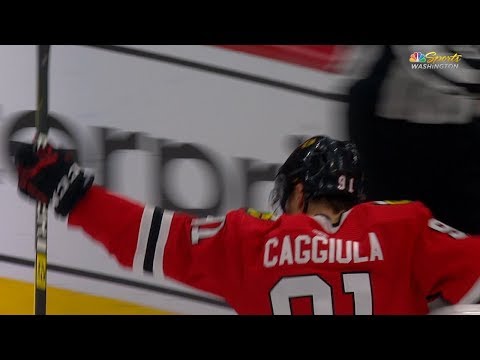 Alexander Nylander beautifully sets up Caggiula with no-look pass