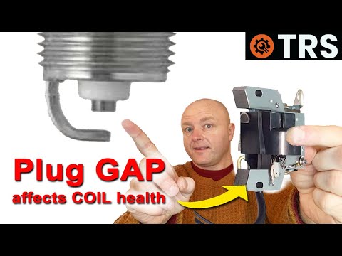 LAWN MOWER SPARK PLUG GAP, if incorrect, it does this to the Ignition Coil. (by Craig Kirkman)